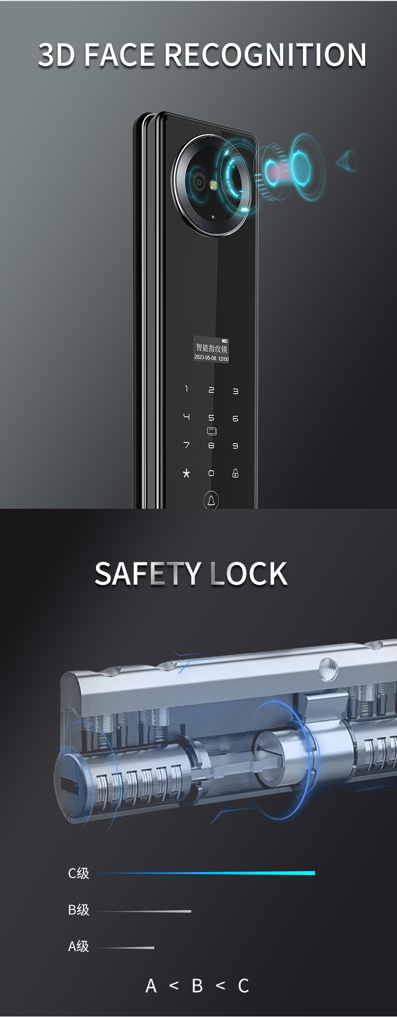 3D Face Recognition Smart Lock Manufacturers